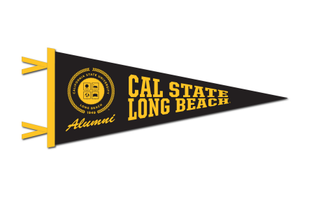 Alumni Seal CSULB Pennant - Black/Gold, Collegiate Pacific – Long Beach ...