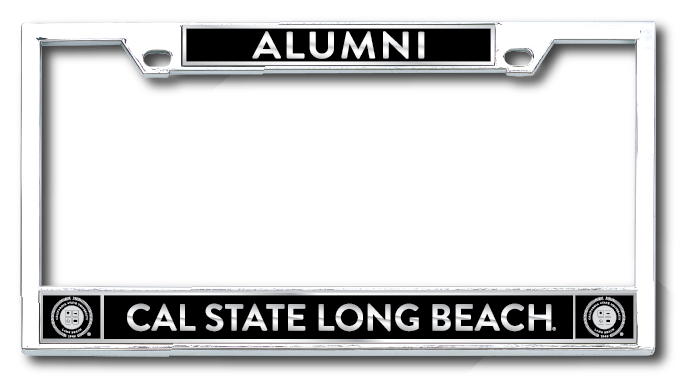 Alumni CSULB Chrome License Plate Frame - Chrome, Strand – Long Beach ...