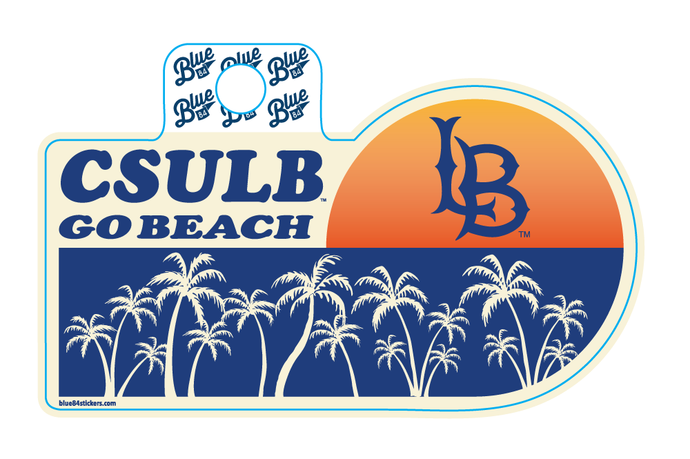 CSULB Sun Sticker, BLUE 84 – Long Beach State Official Store
