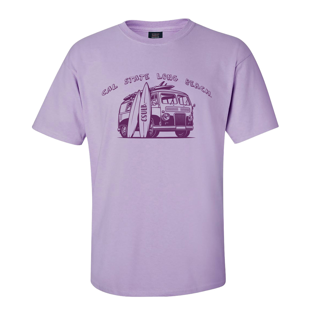 CSULB Van T-Shirt - Lavender, MV Sport – Long Beach State Official Store