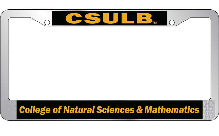 CSULB CNSM License Frame - Chrome, Strand – Long Beach State Official Store