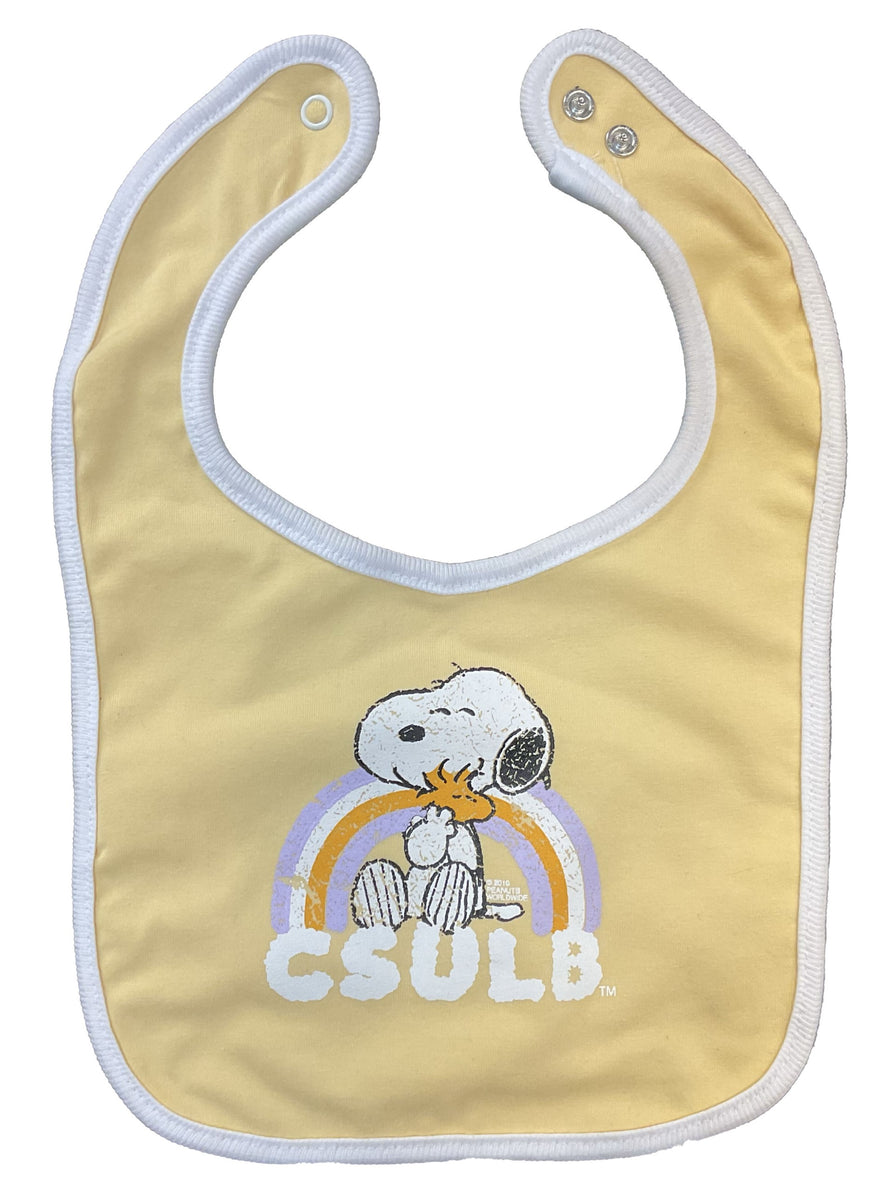 Infant CSULB Snoopy Bib - Gold, Third Street – Long Beach State ...