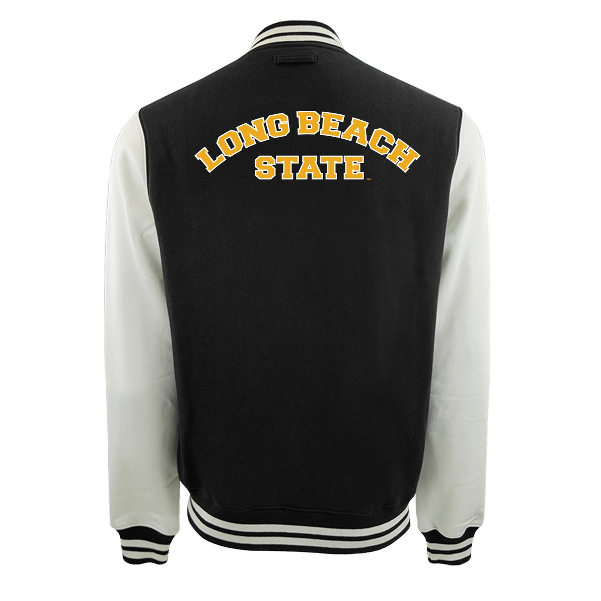 LB Gold White Letterman Jacket - Black, Vantage – Long Beach State ...