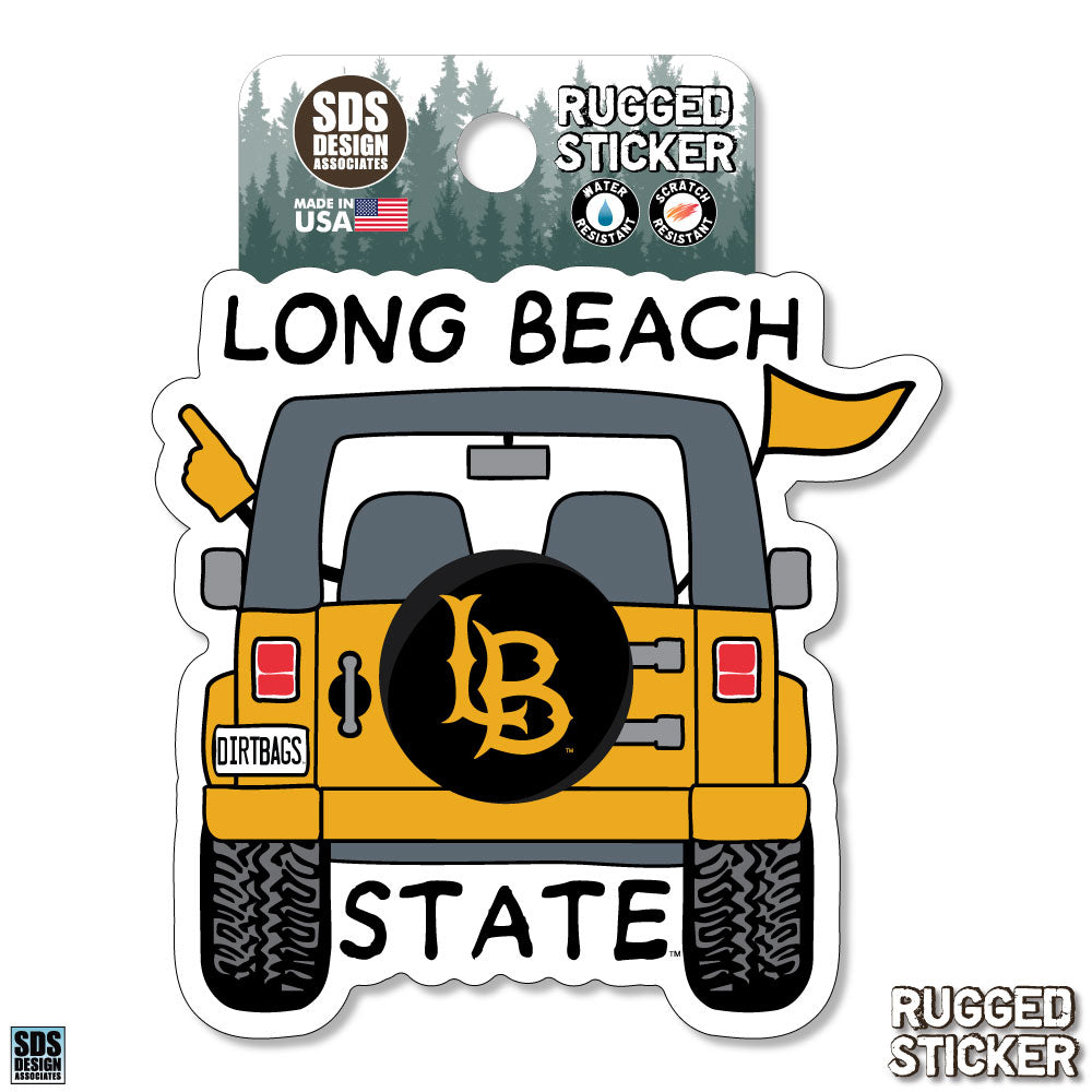 LBSU Jeep Sticker 2" - SDS Design – Long Beach State Official Store
