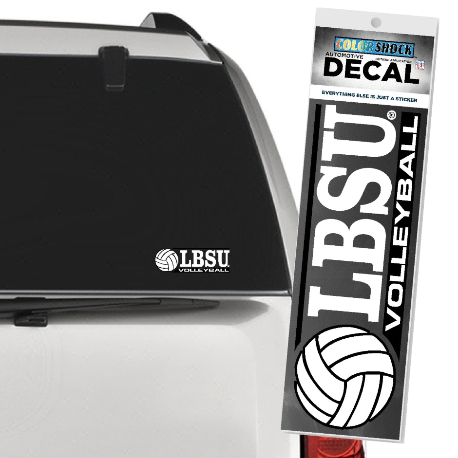 LBSU Volleyball Decal - Black, CDI – Long Beach State Official Store