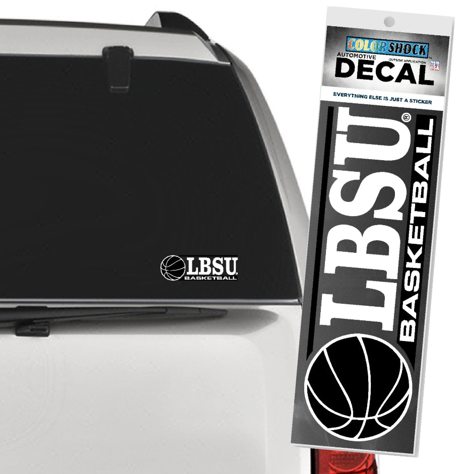 LBSU Basketball Decal - Black, CDI – Long Beach State Official Store
