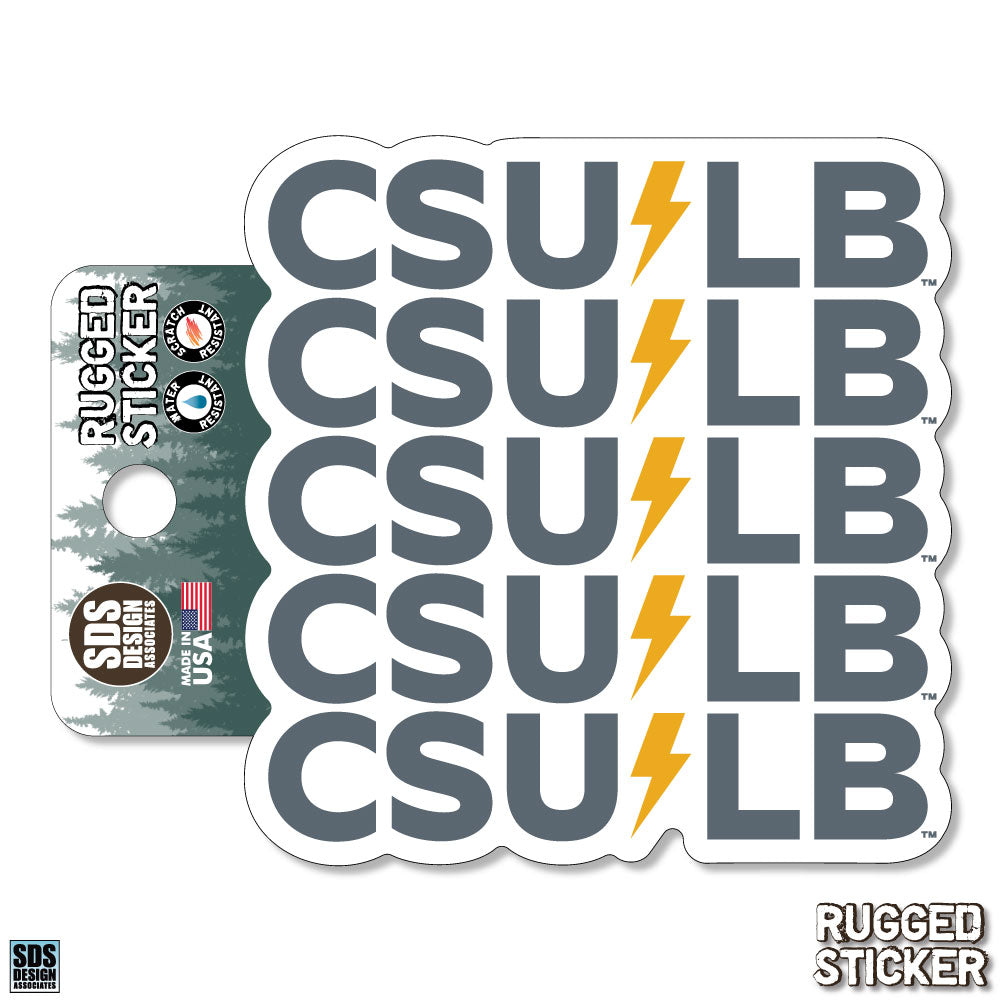 2" CSULB Lightning Bolt Sticker - SDS – Long Beach State Official Store