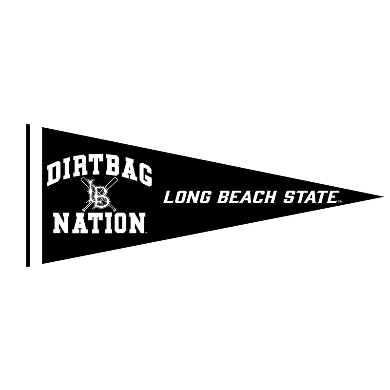 Dirtbags LB Pennant - Black/White, Sewing Concepts – Long Beach State ...