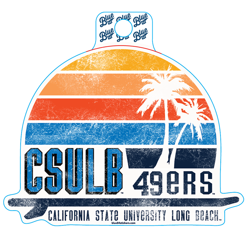 CSULB Rainbow Half Dome Sticker - Multi, Blue 84 – Long Beach State ...