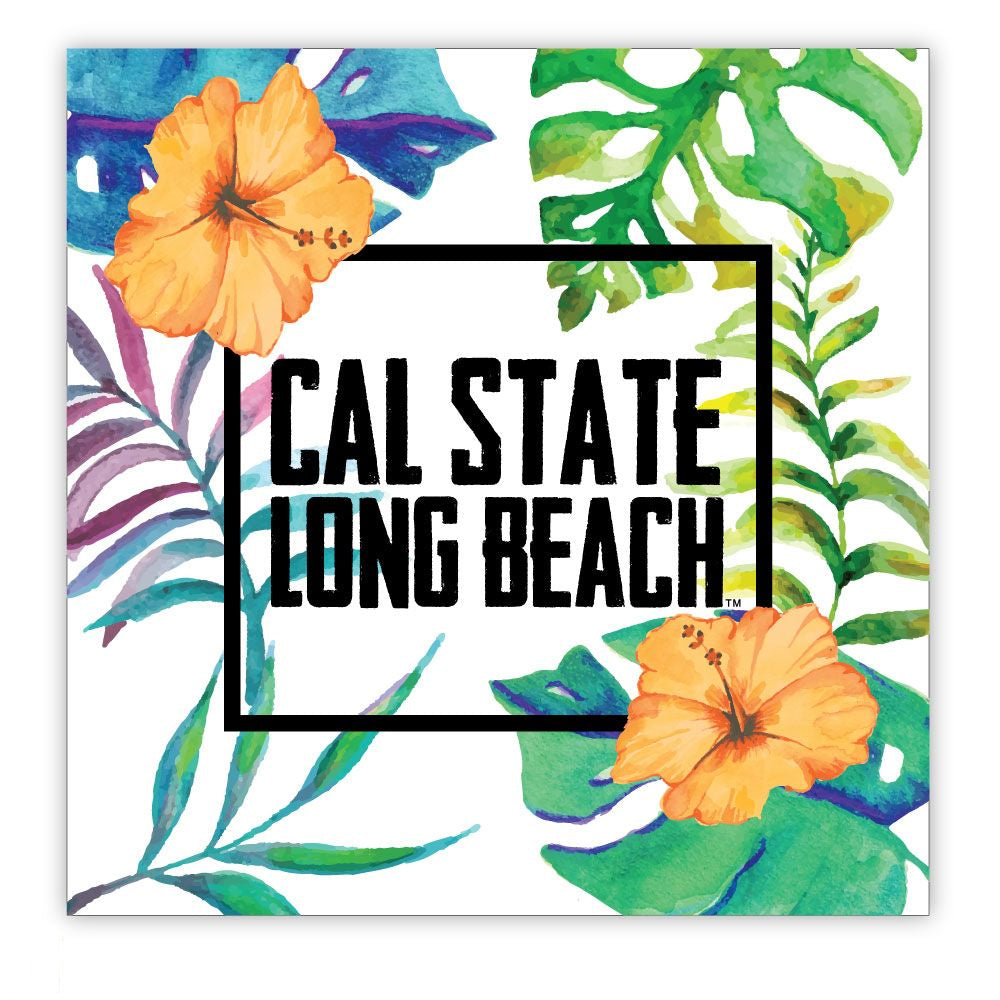 *SALE* CSULB Floral Square Sticker - Multicolor, SDS Design – Long ...