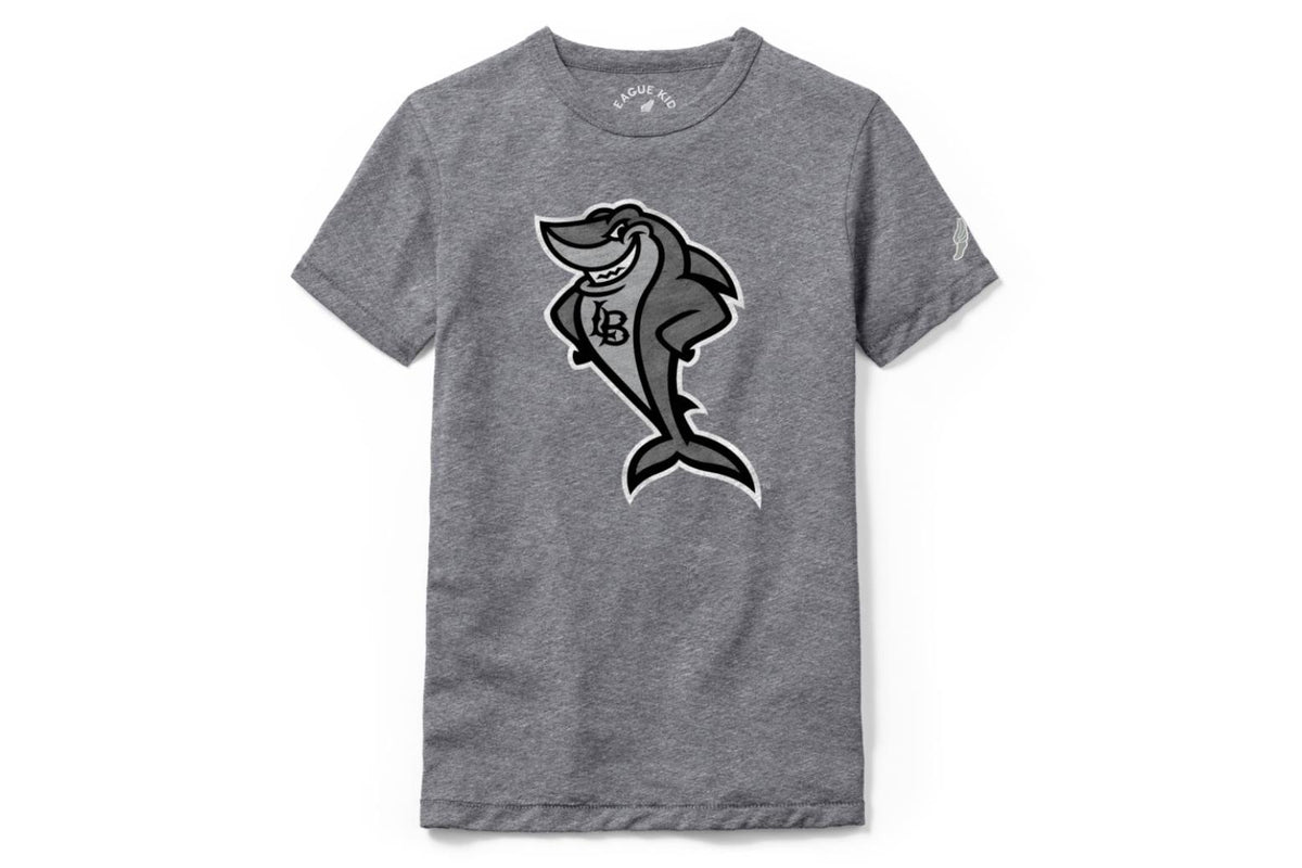 Youth Elbee Shark T-Shirt - Grey, League – Long Beach State Official Store