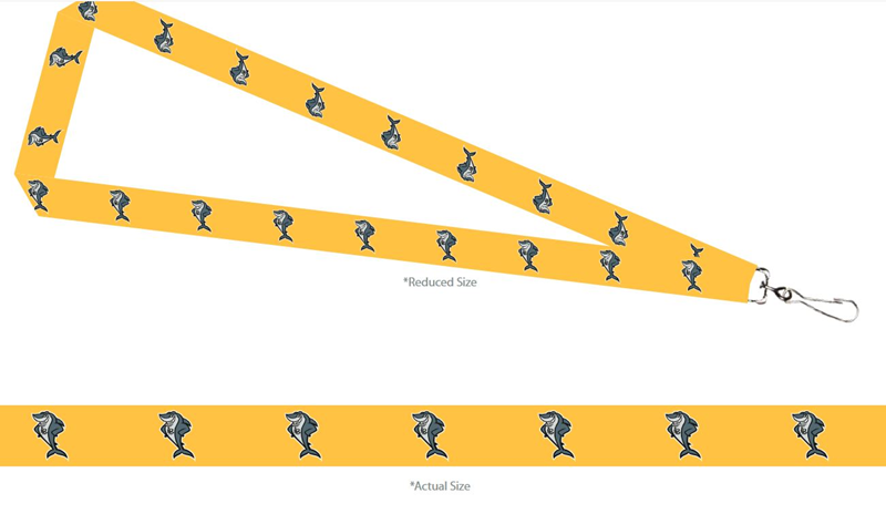 Elbee Shark Satin Lanyard - Gold, Neil – Long Beach State Official Store